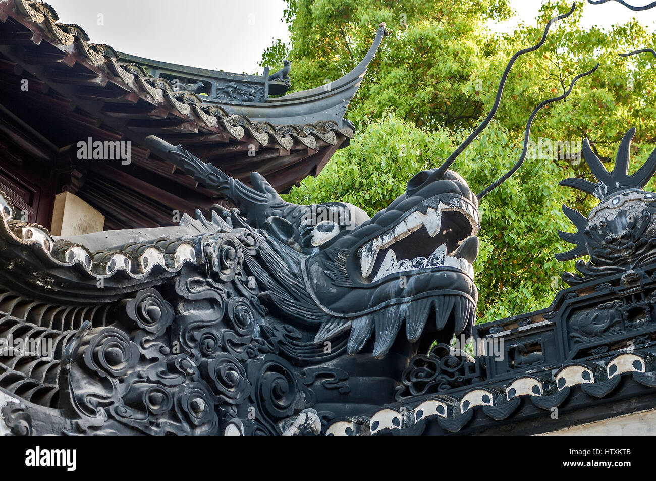 China, Shanghai. Man-made Chinese landscaped gardens - a poem of ...
