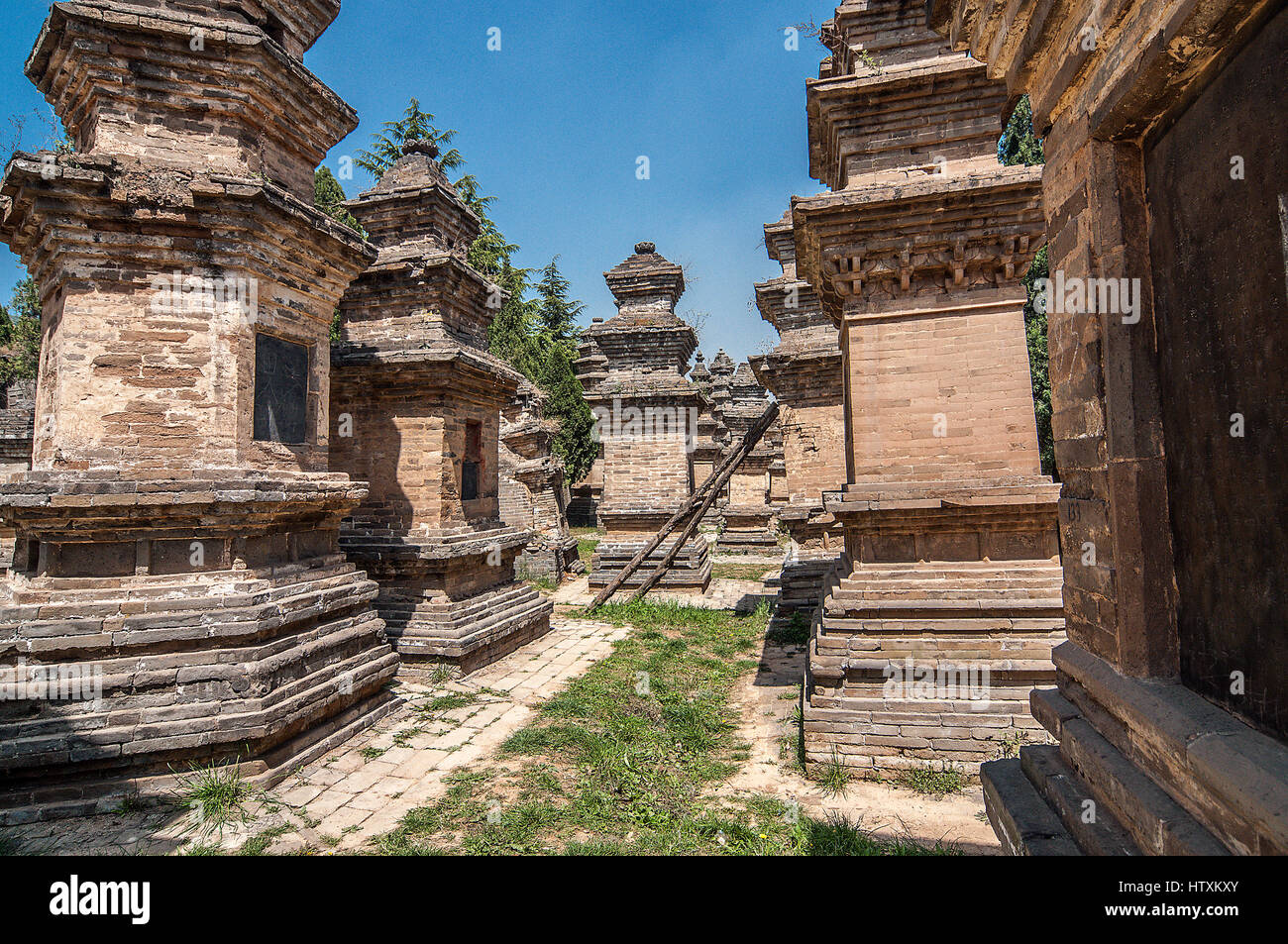 Pagoda forest at shaolin hi-res stock photography and images - Alamy