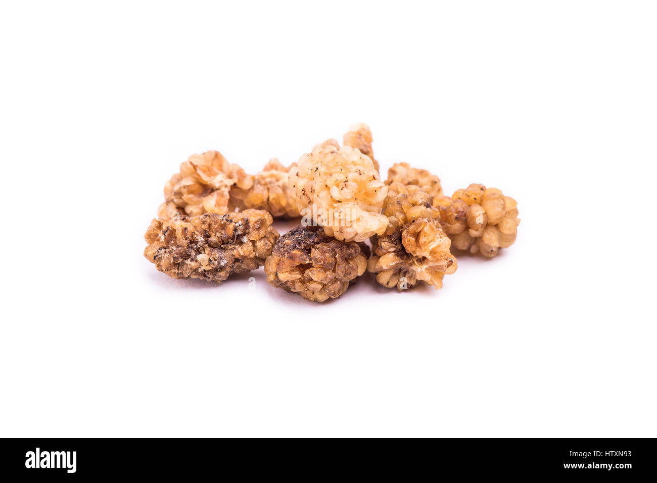 dried mulberries fruit isolated on white background Stock Photo - Alamy