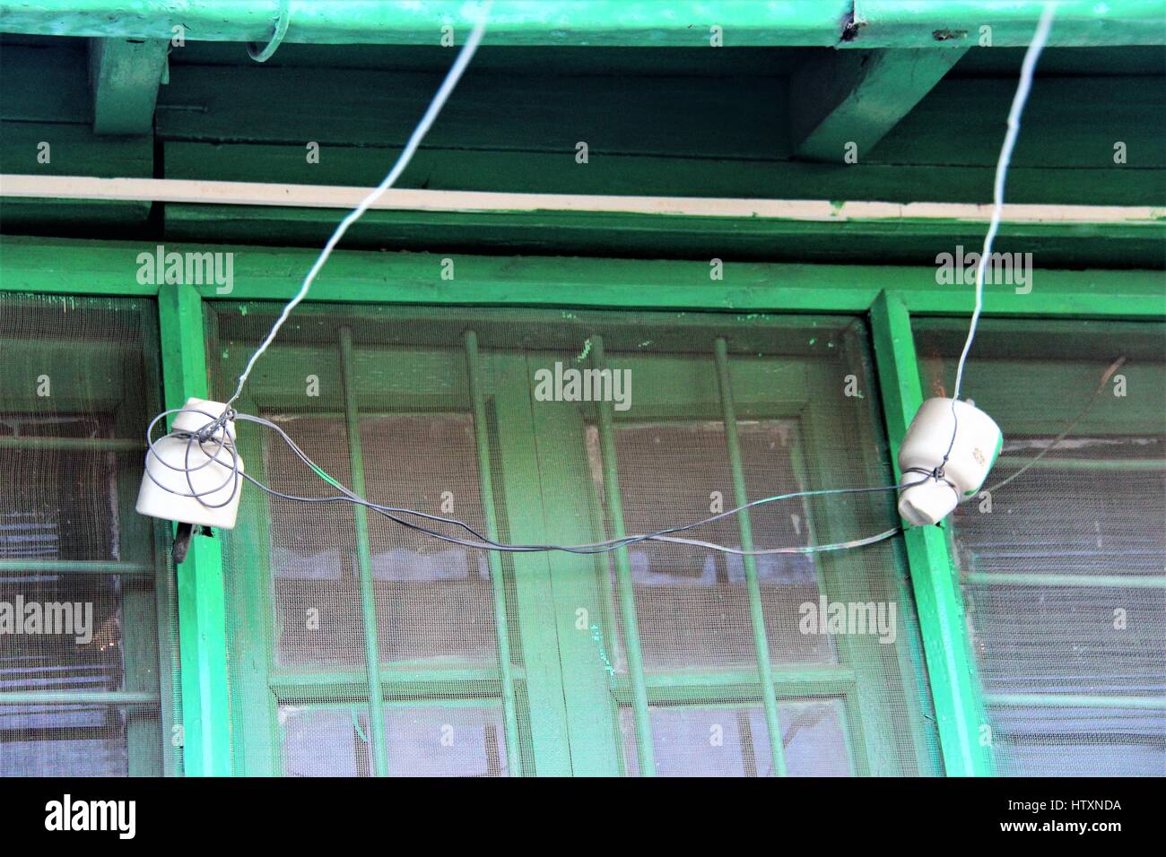 Legacy telephone line Stock Photo - Alamy