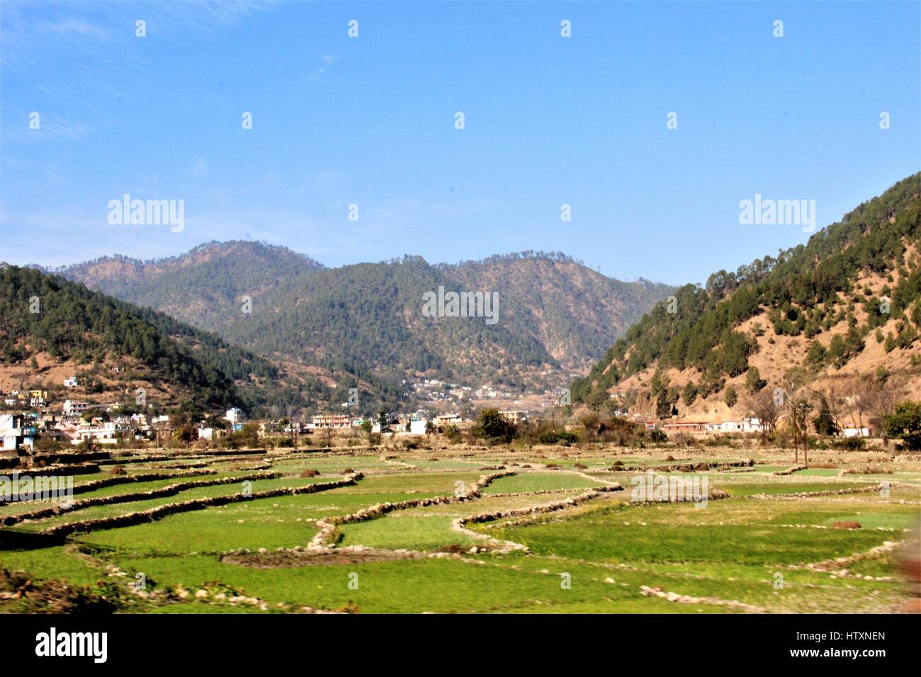 Beautiful Bageshwar valley Stock Photo - Alamy