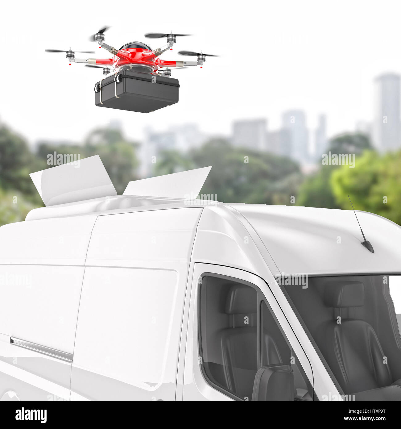 Drone delivery system hi-res stock photography and images - Alamy