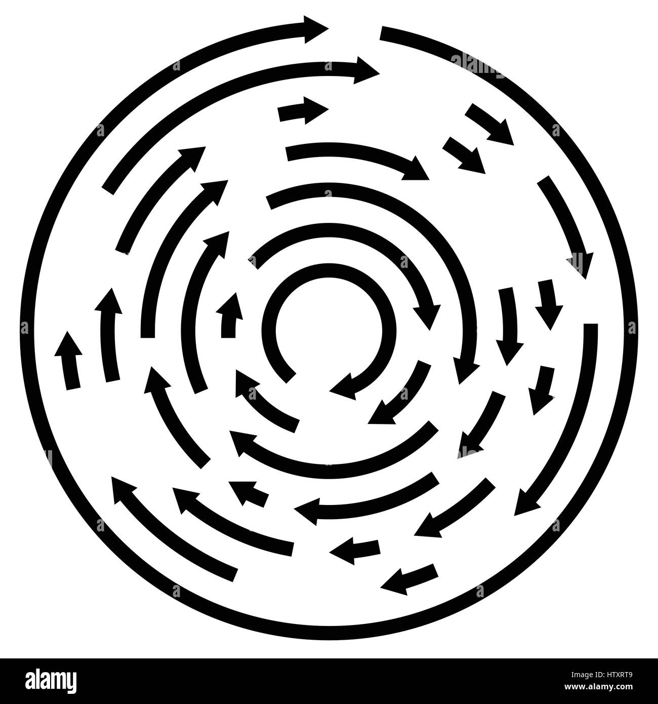 Flow chart circular Black and White Stock Photos & Images - Alamy