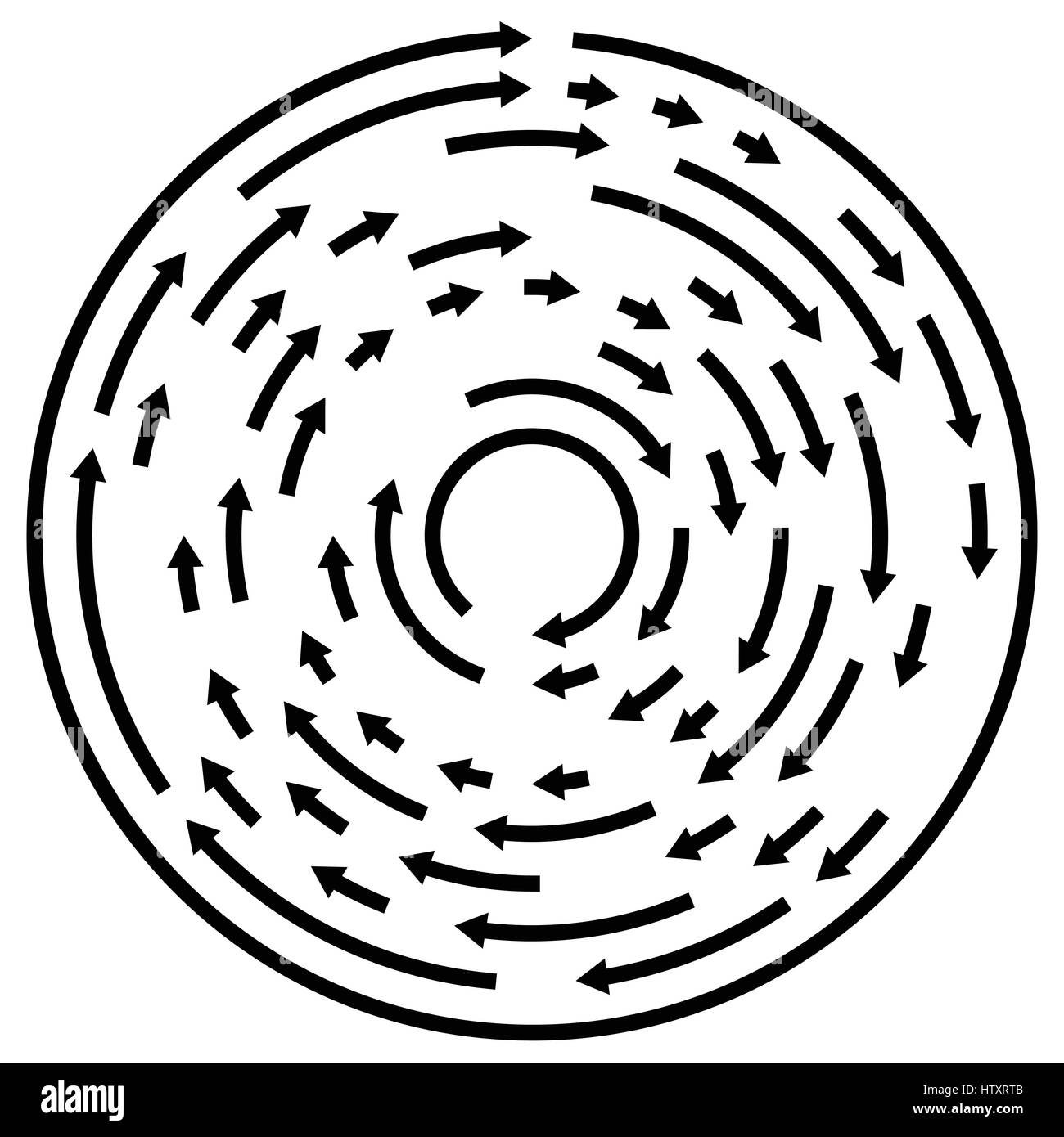 Flow chart circular Black and White Stock Photos & Images - Alamy