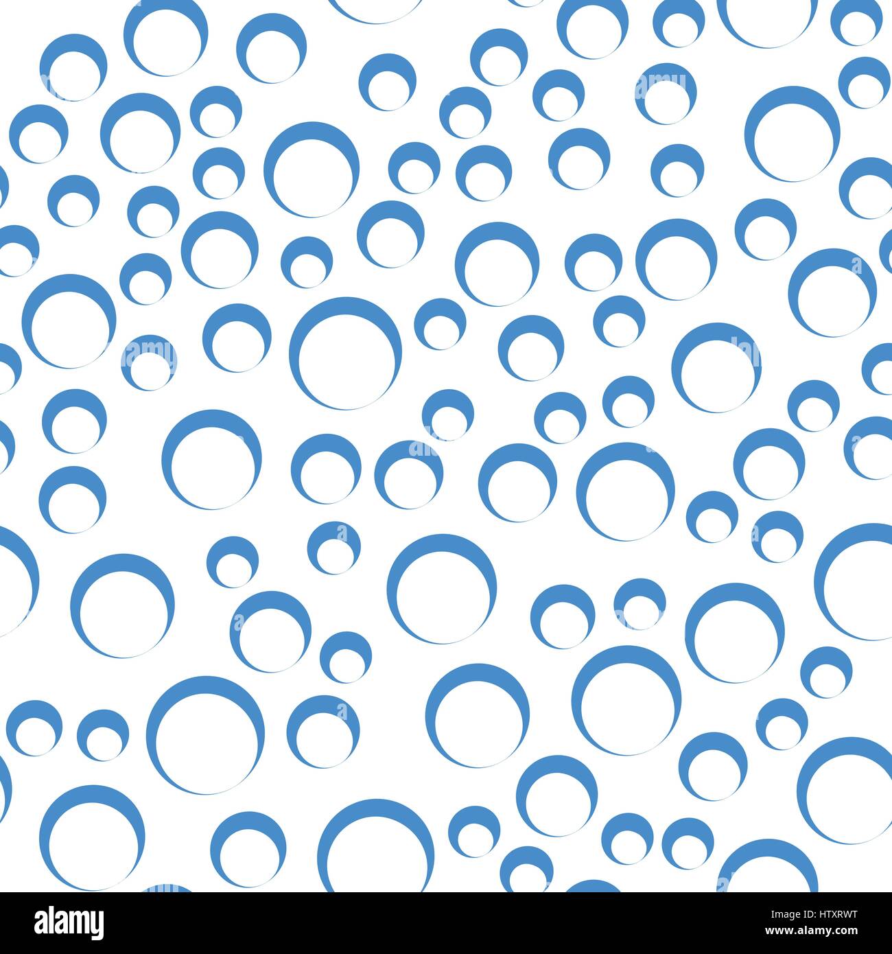 Random bubbles seamless pattern - Contour circles repeatable texture ...