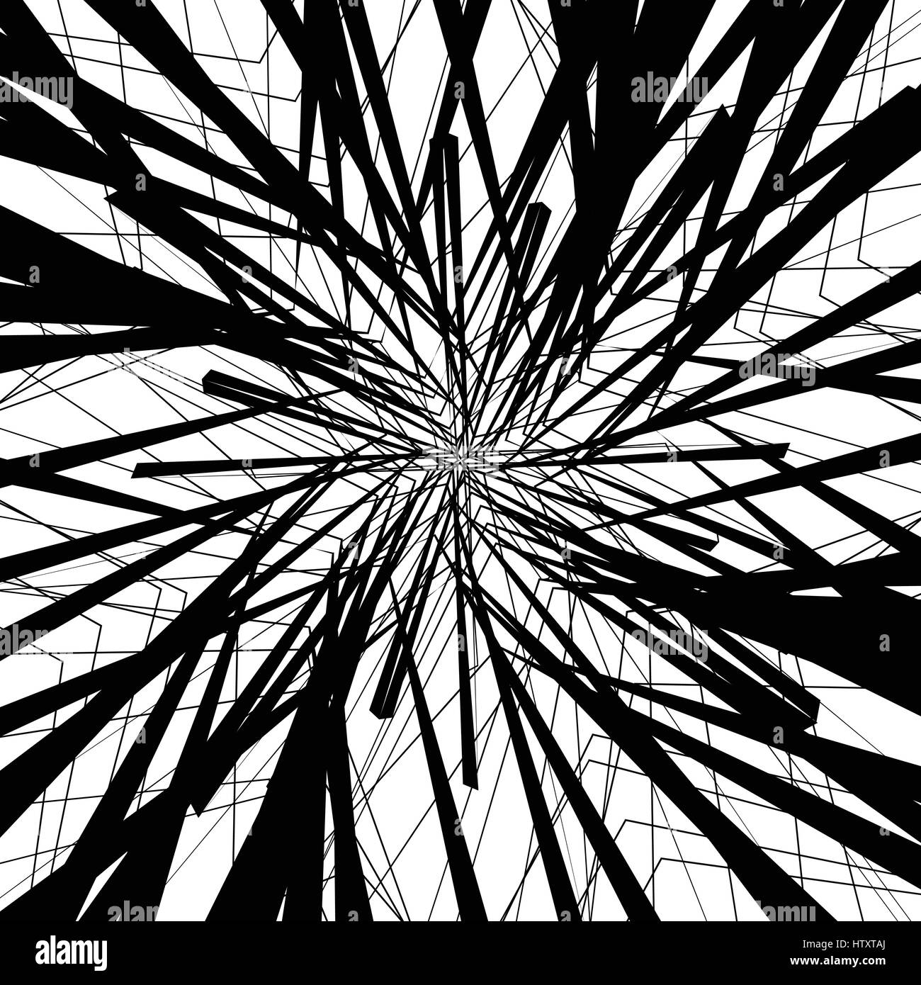 Random monochrome glitchy, rough texture, pattern. Geometric chaotic ...