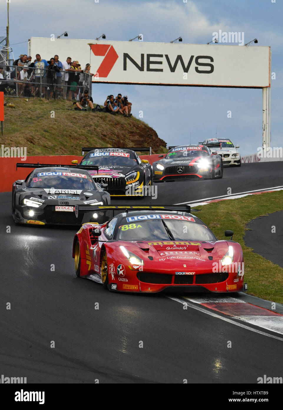 The 488 Ferrari of Toni Vilander, Craig Lowndes and Jamie Whincup win ...