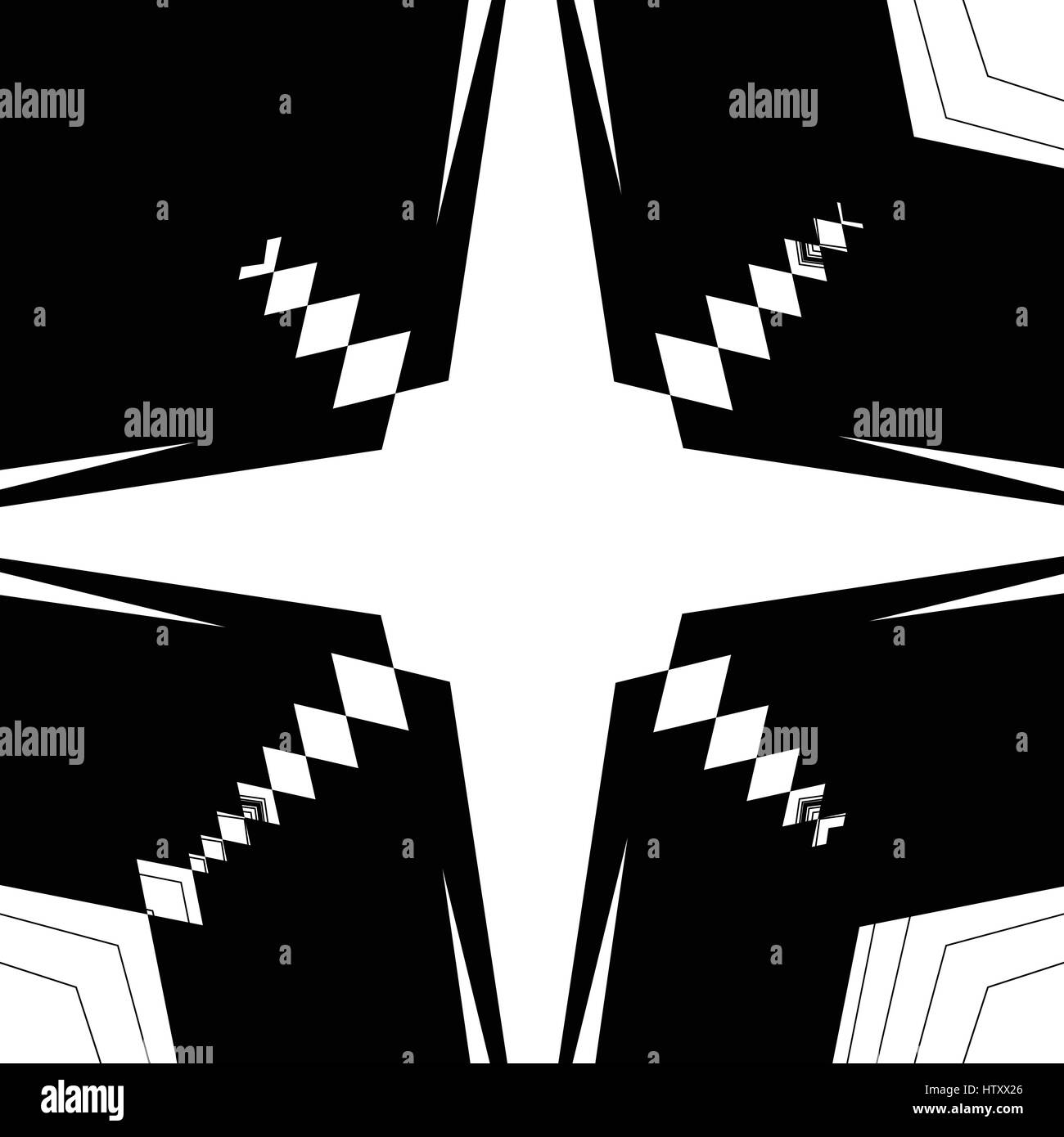 Random monochrome glitchy, rough texture, pattern. Geometric chaotic ...