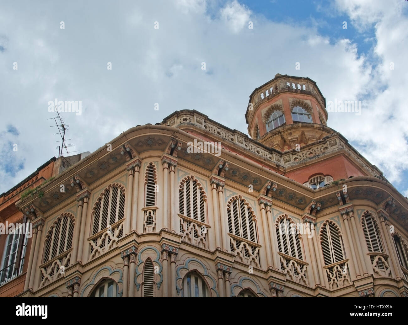 PALMA, MALLORCA, SPAIN - JANUARY 28, 2017: Can Corbella modernisme ...