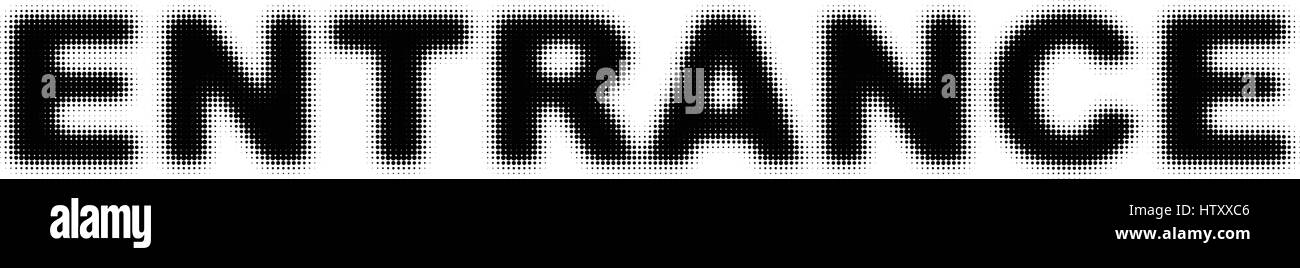 Entrance word with half tone, dotted effect Stock Vector Image & Art ...
