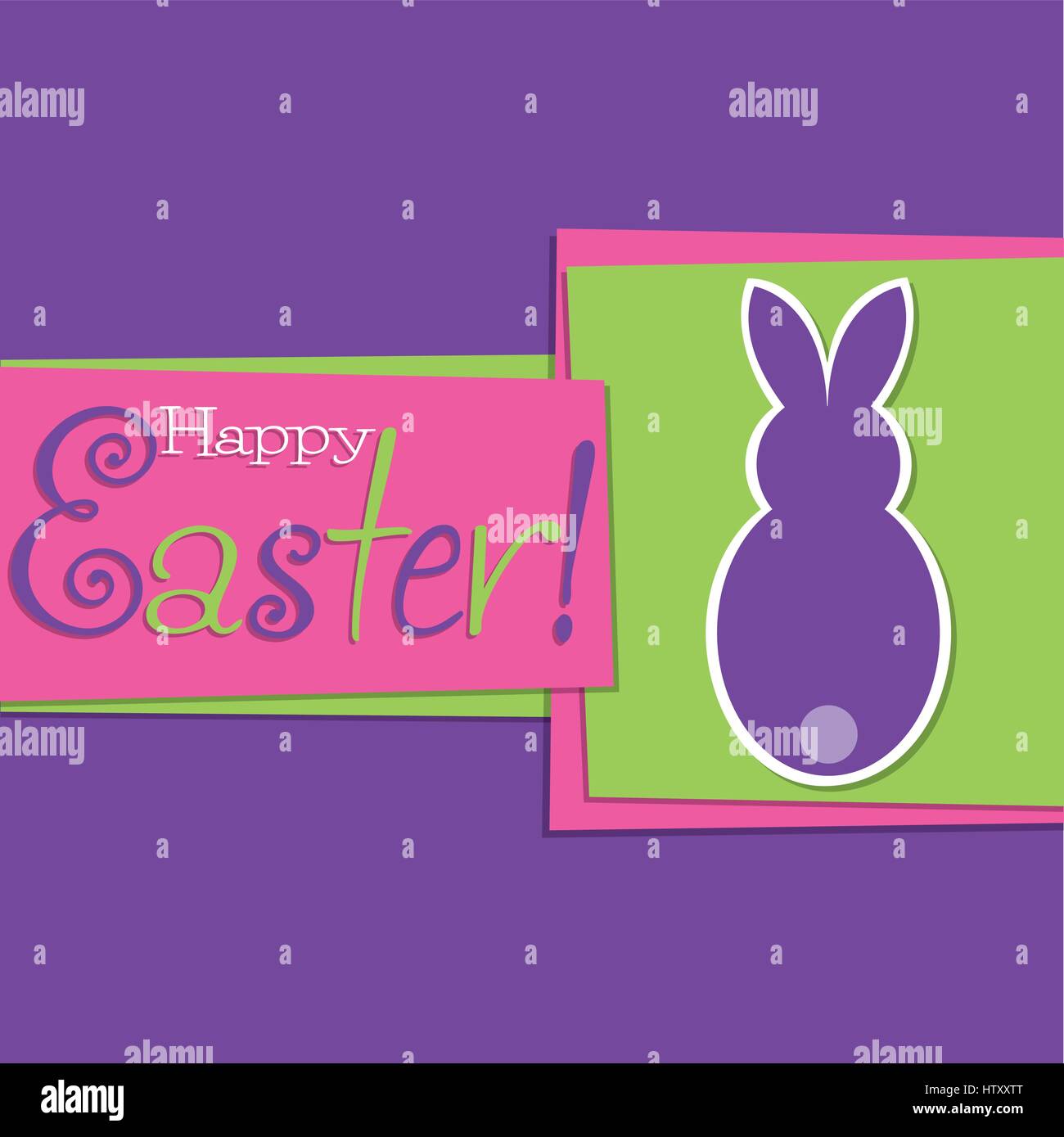Funky Easter bunny card in vector format Stock Vector Image & Art - Alamy