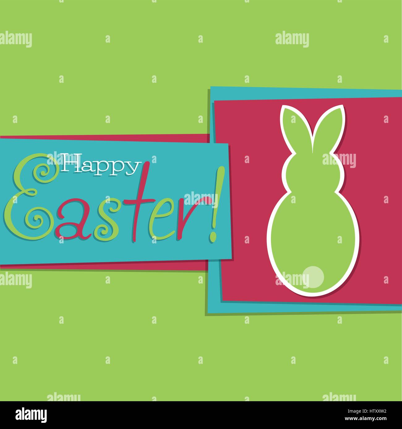 Funky Easter bunny card in vector format Stock Vector Image & Art - Alamy