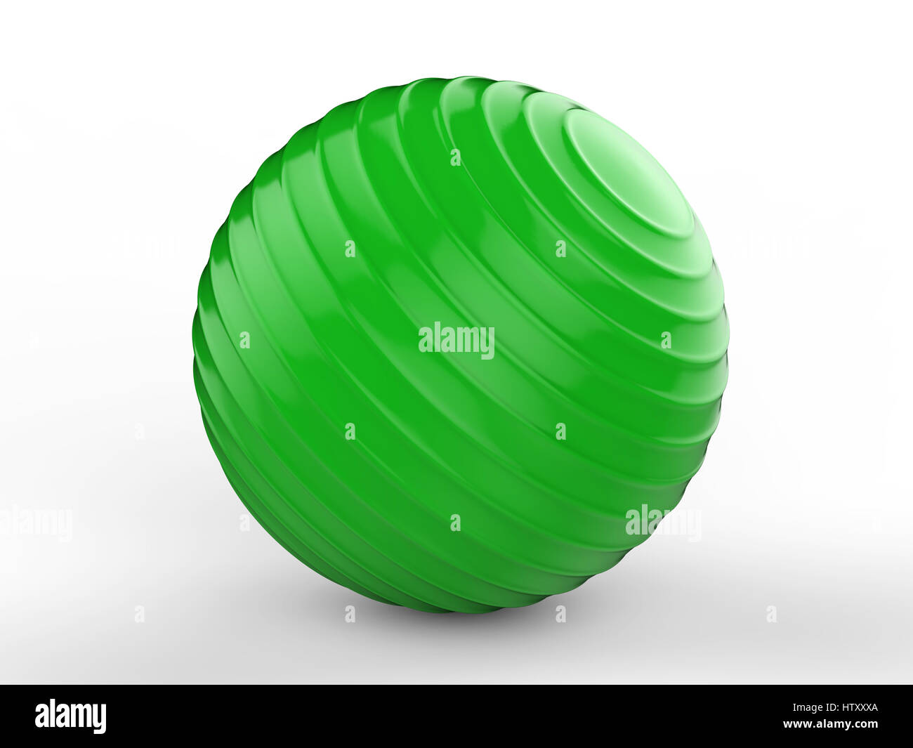 3d rendering shiny green fitness ball Stock Photo - Alamy