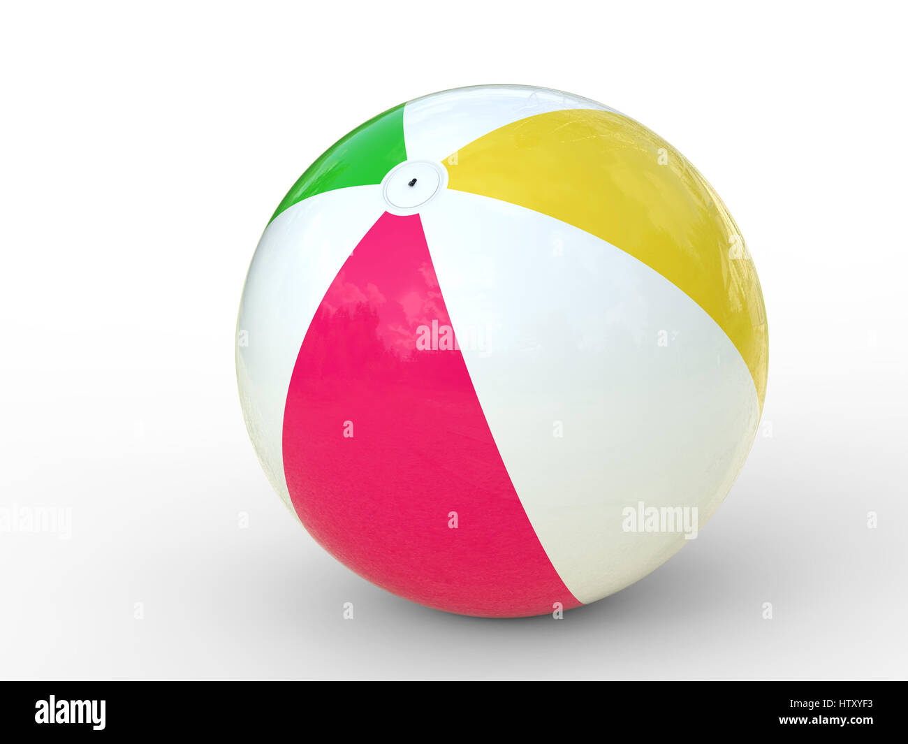 3d rendering colorful beach ball Stock Photo - Alamy