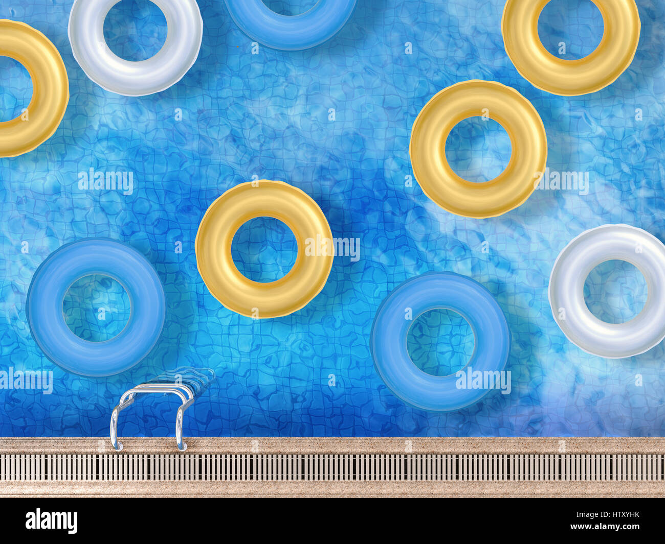 Rubber ring water park hi-res stock photography and images - Alamy
