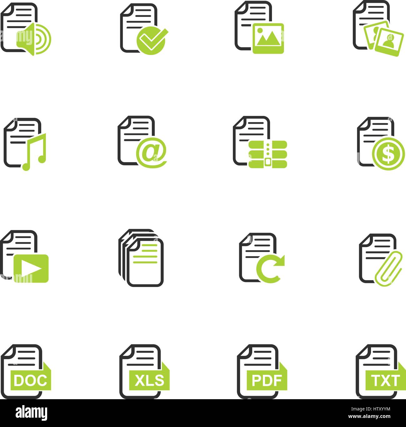 document web icons for user interface design Stock Vector Image & Art ...
