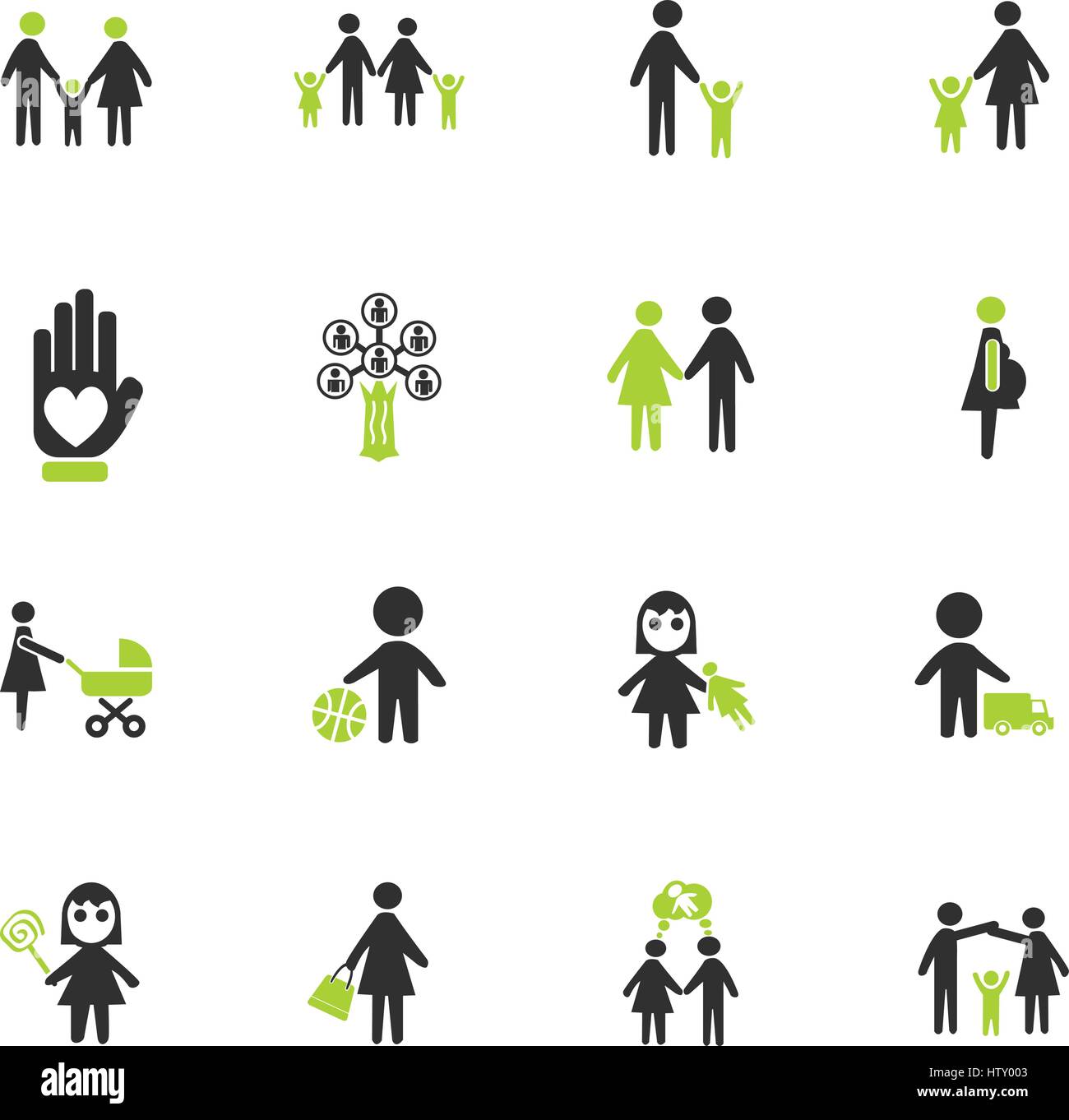 family web icons for user interface design Stock Vector Image & Art - Alamy