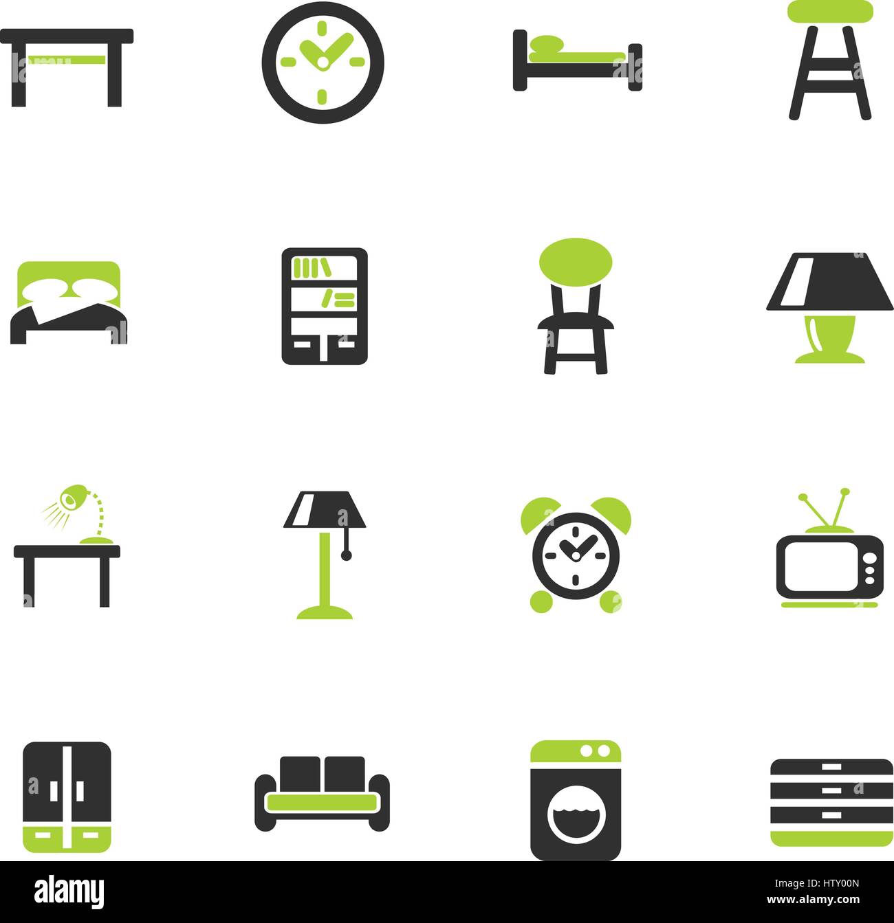 furniture web icons for user interface design Stock Vector Image & Art ...