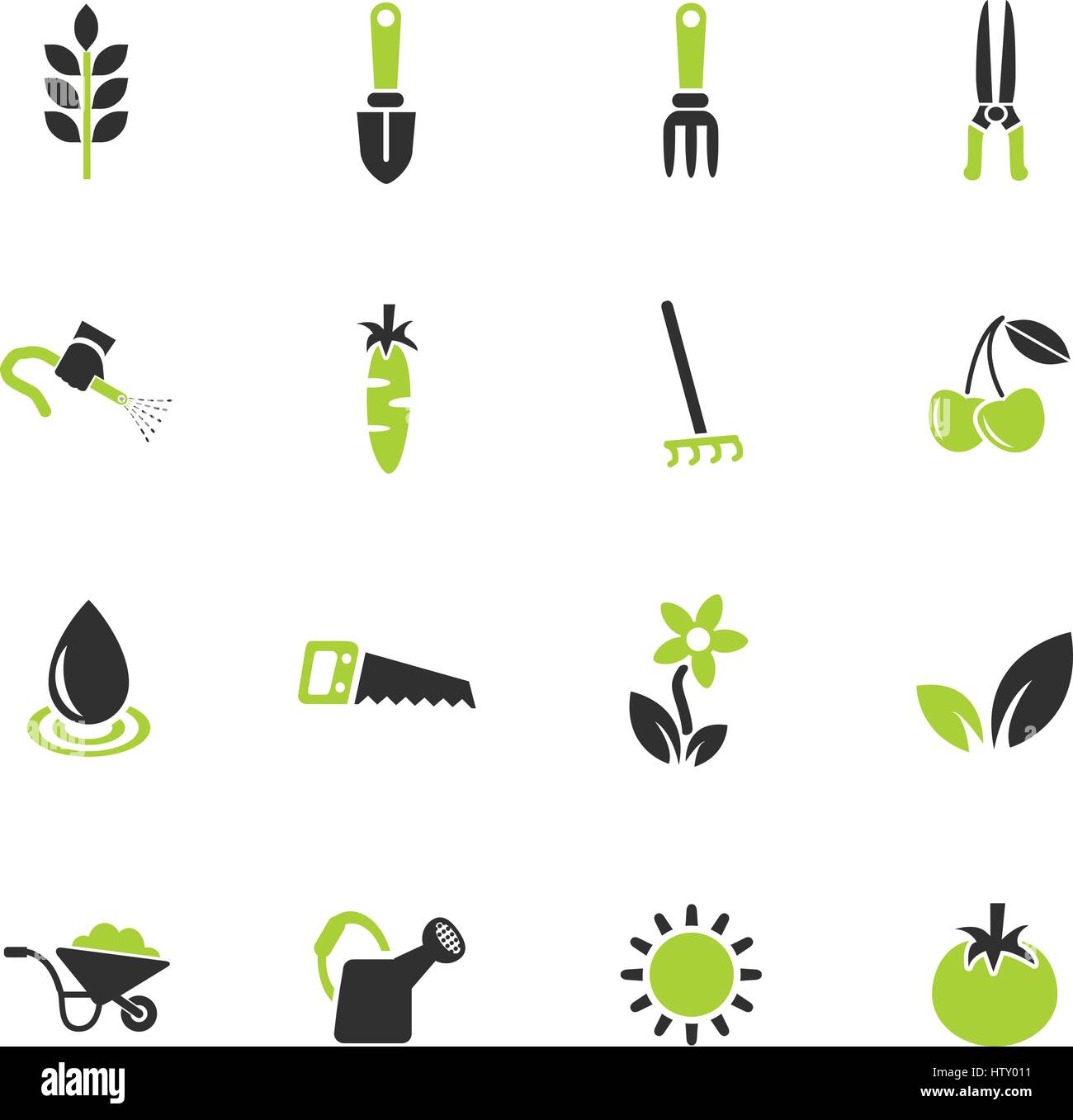 gardening web icons for user interface design Stock Vector Image & Art ...