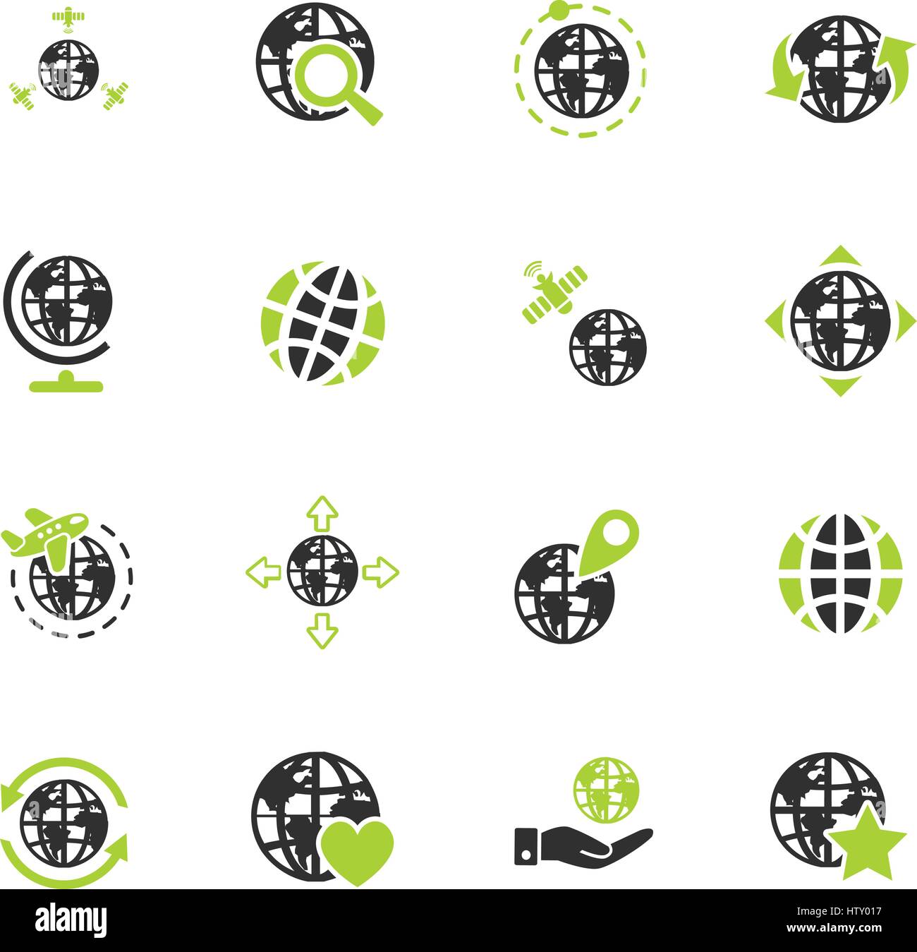 globes web icons for user interface design Stock Vector Image & Art - Alamy