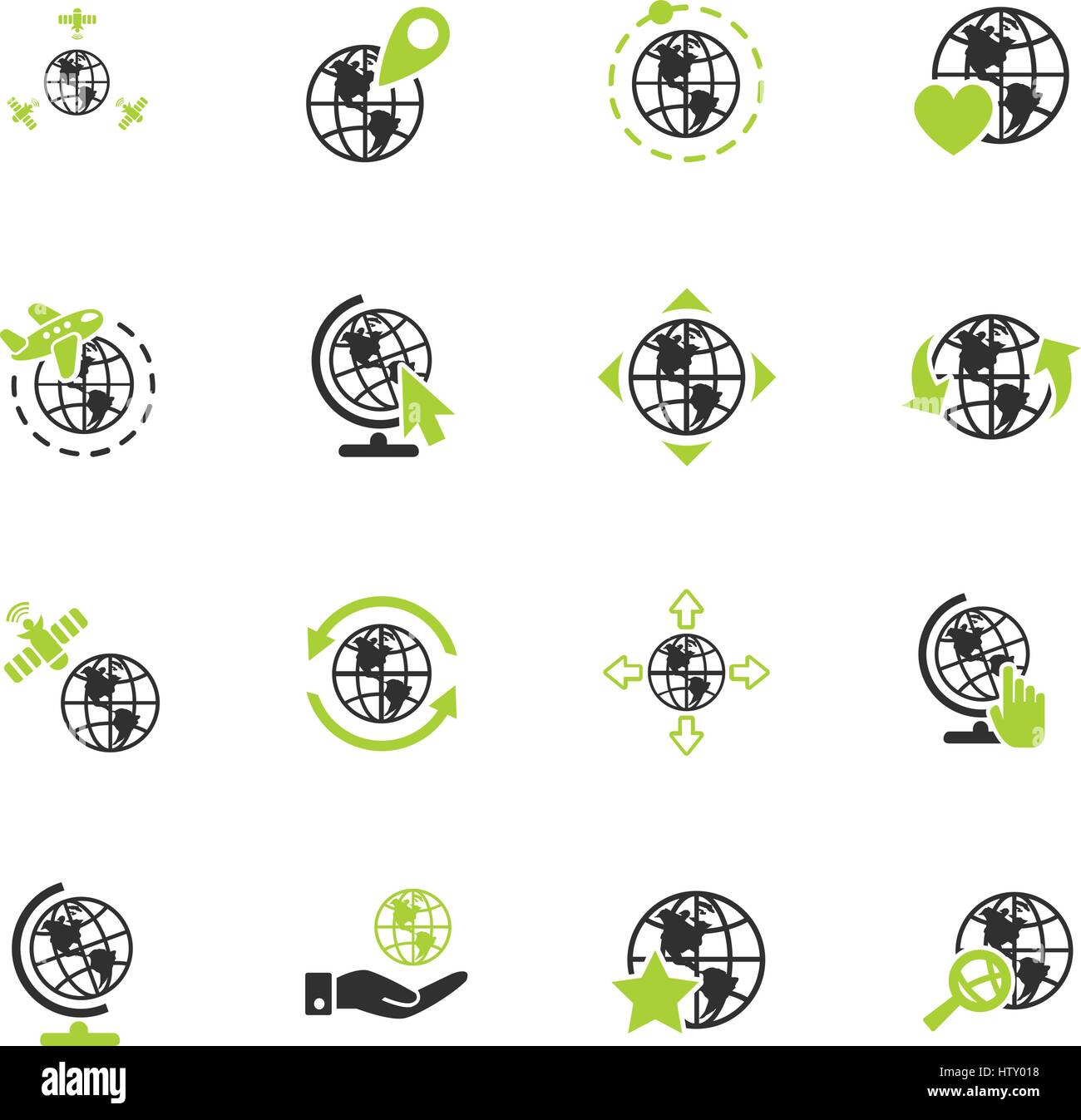 globes web icons for user interface design Stock Vector Image & Art - Alamy