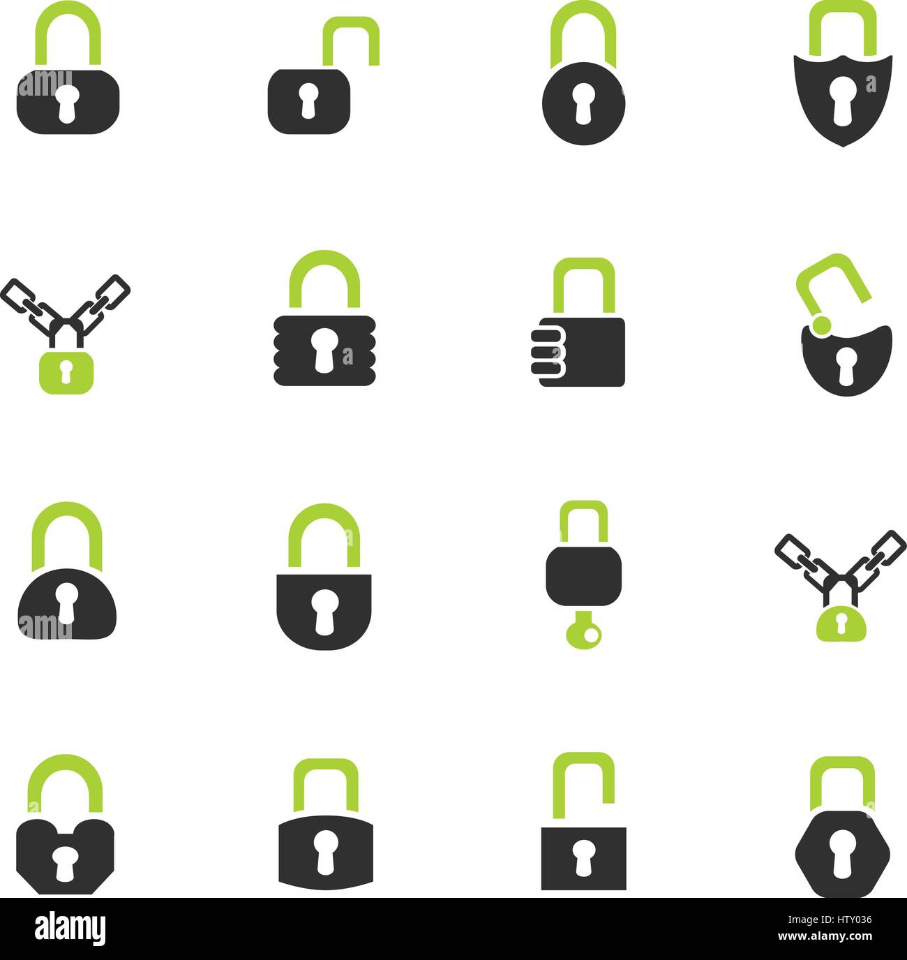 lock web icons for user interface design Stock Vector Image & Art - Alamy