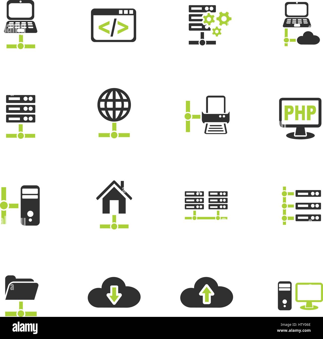 server web icons for user interface design Stock Vector Image & Art - Alamy