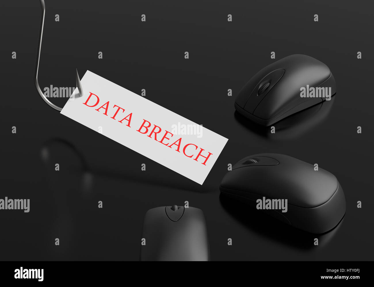 Computer mouses are like Fish gathering to Click a Bait Concept Stock ...