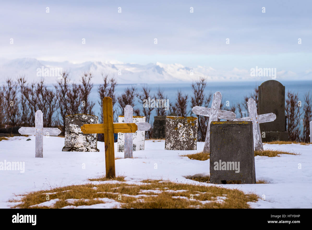 Old icelandic cemetery on Snaefellsnes peninsula Stock Photo - Alamy
