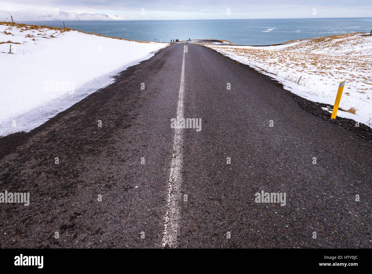 Asphalt road on Snaefellsnes peninsula, Iceland Stock Photo - Alamy