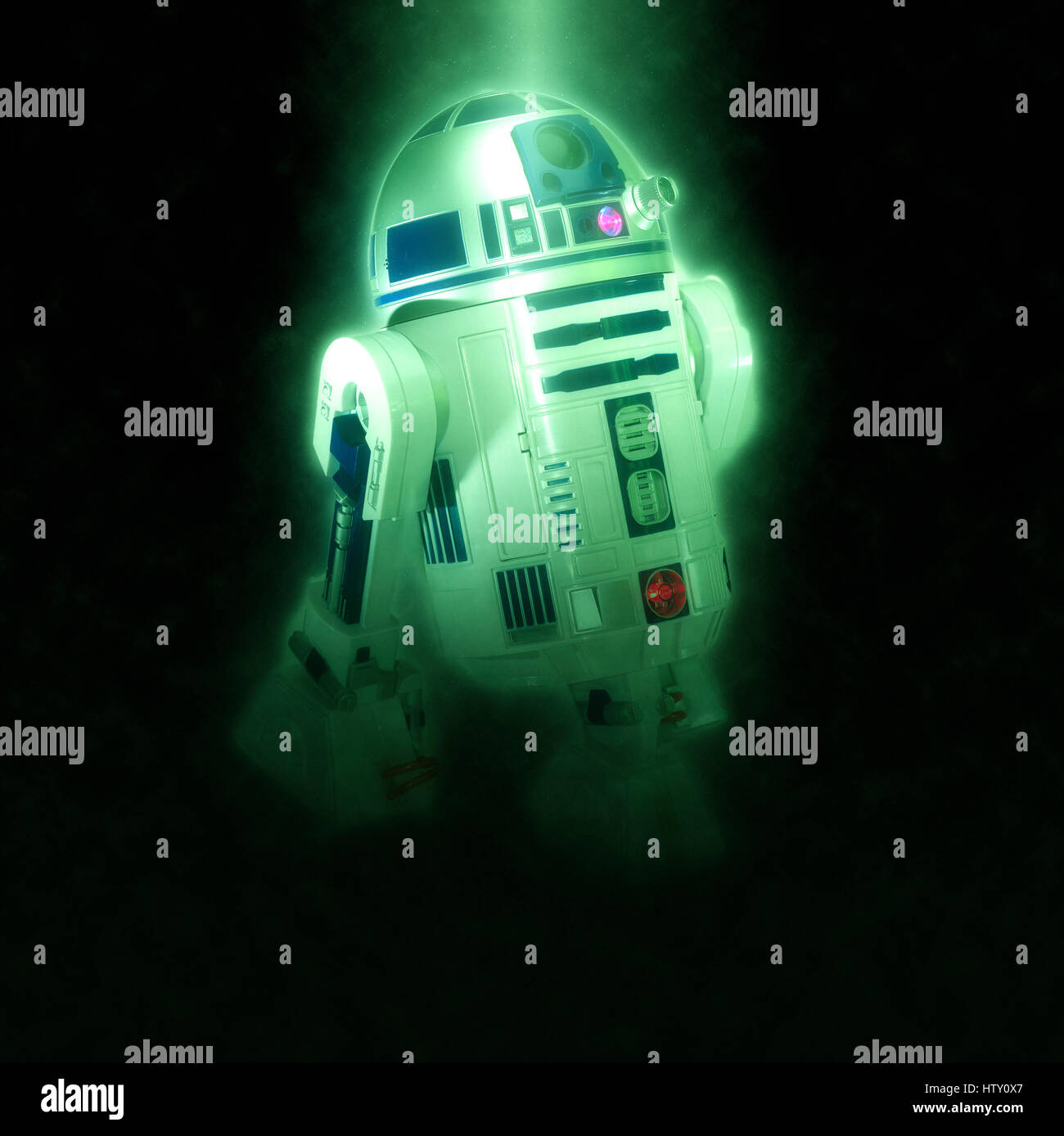 Digitally enhanced image of Star Wars R2-D2 robot Stock Photo - Alamy