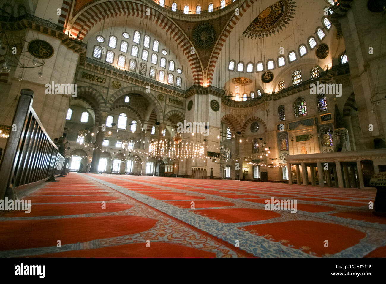 Interior of a mosque, Istanbul, Turkey Stock Photo - Alamy