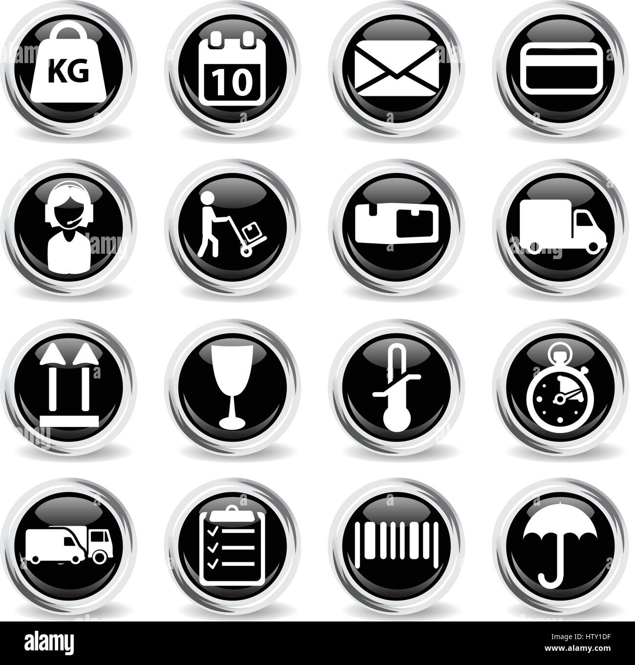 Delivery simply symbol for web icons and user interface Stock Vector ...