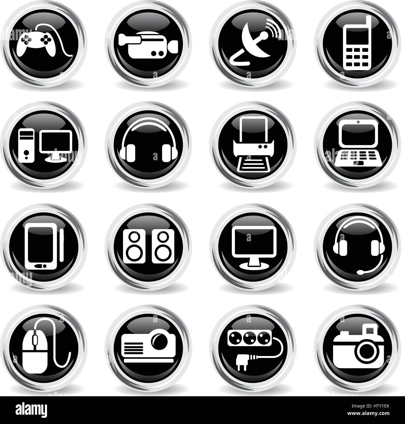 devices web icons for user interface design Stock Vector Image & Art ...