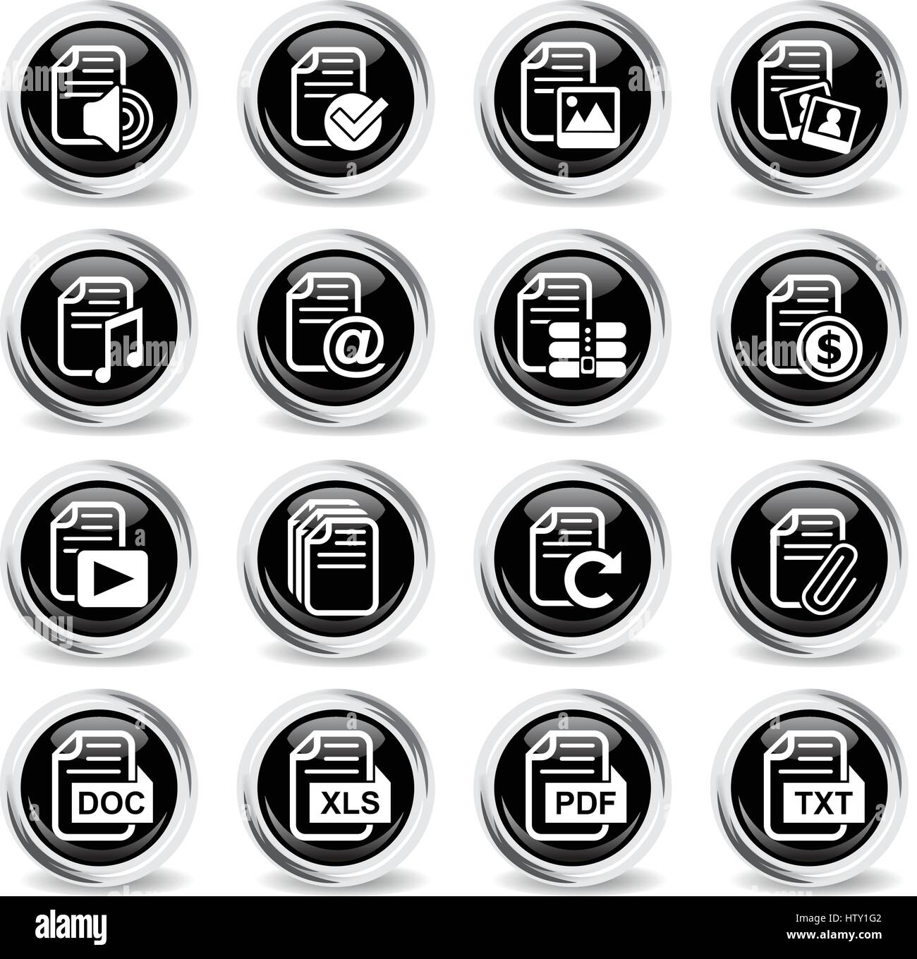 document web icons for user interface design Stock Vector Image & Art ...