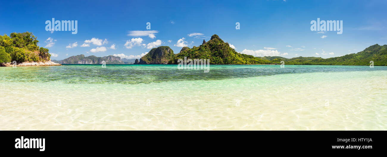 Breathtaking panorama from Snake Island, Palawan, Philippines Stock ...