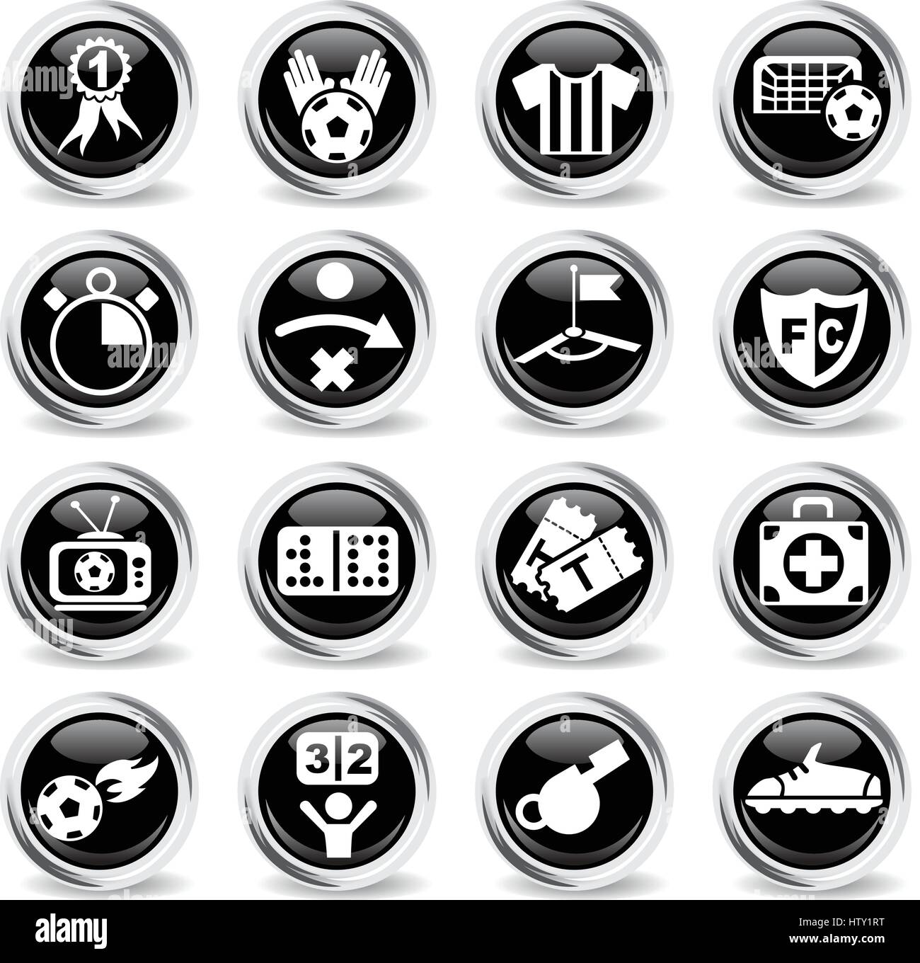 football web icons for user interface design Stock Vector Image & Art ...