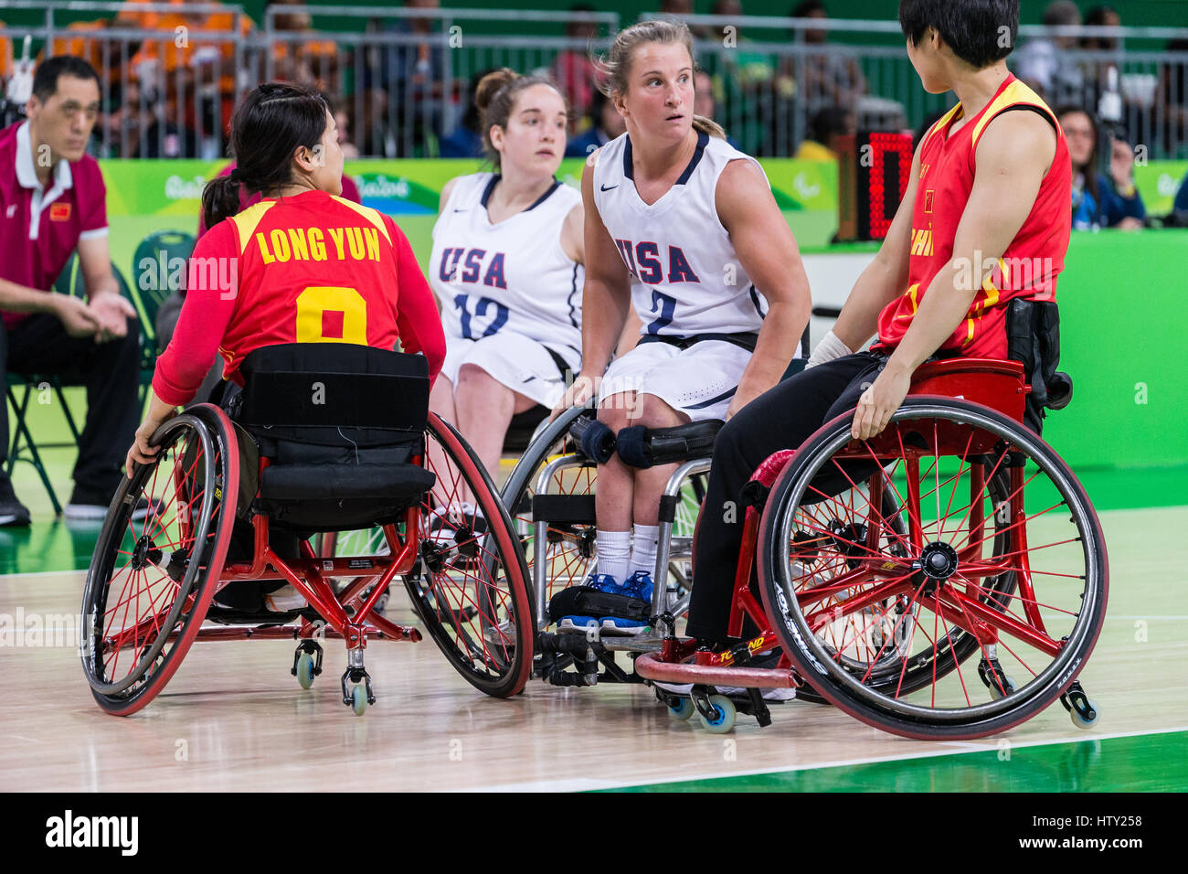 Wheelchair Basketball competition during Rio 2016 summer paralympic ...