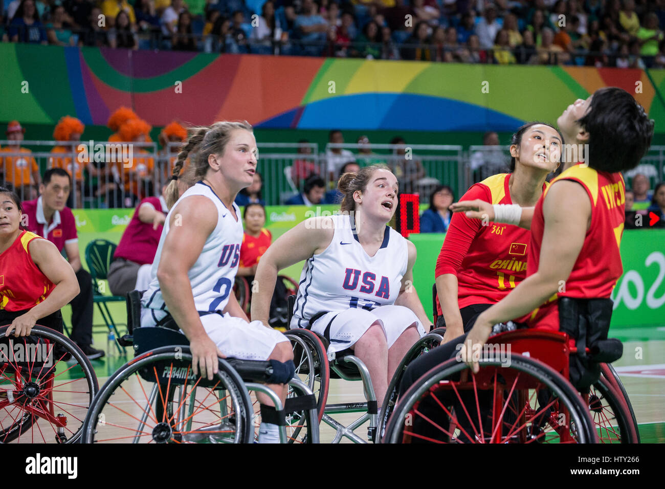 Wheelchair Basketball competition during Rio 2016 summer paralympic ...