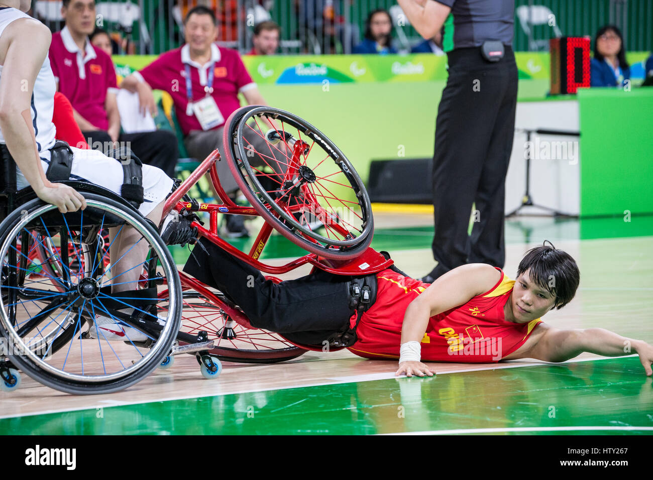 Wheelchair Basketball competition during Rio 2016 summer paralympic ...