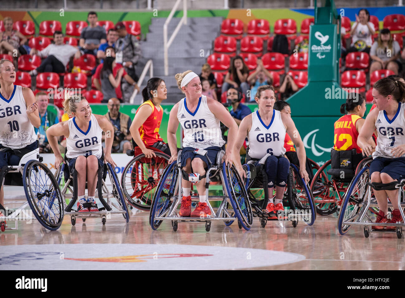 Wheelchair Basketball competition during Rio 2016 summer paralympic ...