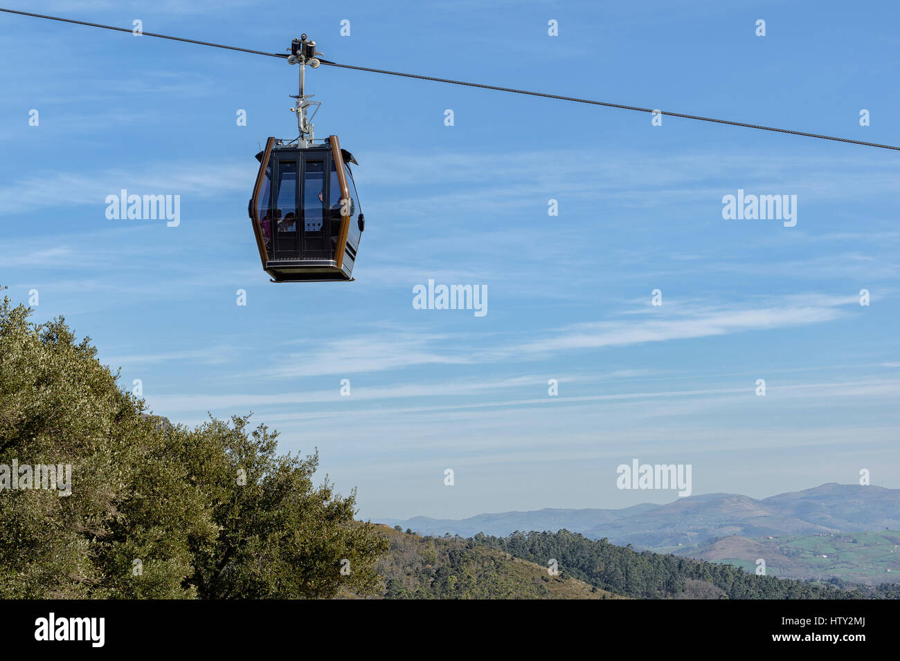 Cablecar of the Cabárceno Nature Park, cantabria, Spain, Europe Stock ...