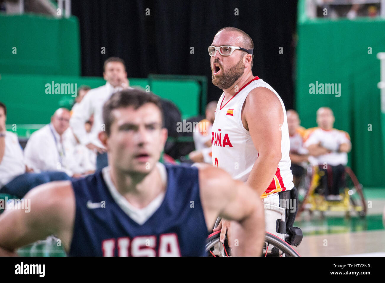 Wheelchair Basketball competition during Rio 2016 summer paralympic ...