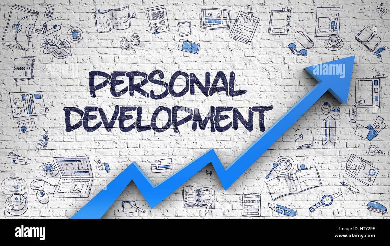Personal Development Drawn on White Brickwall Stock Photo - Alamy