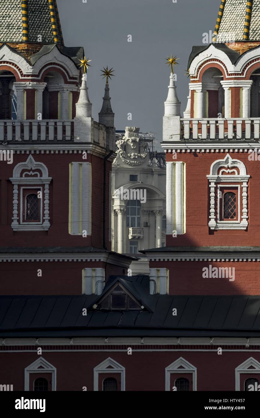 Russia, Moscow. Resurrection Gate (Iberian Gate and Chapel Stock Photo ...