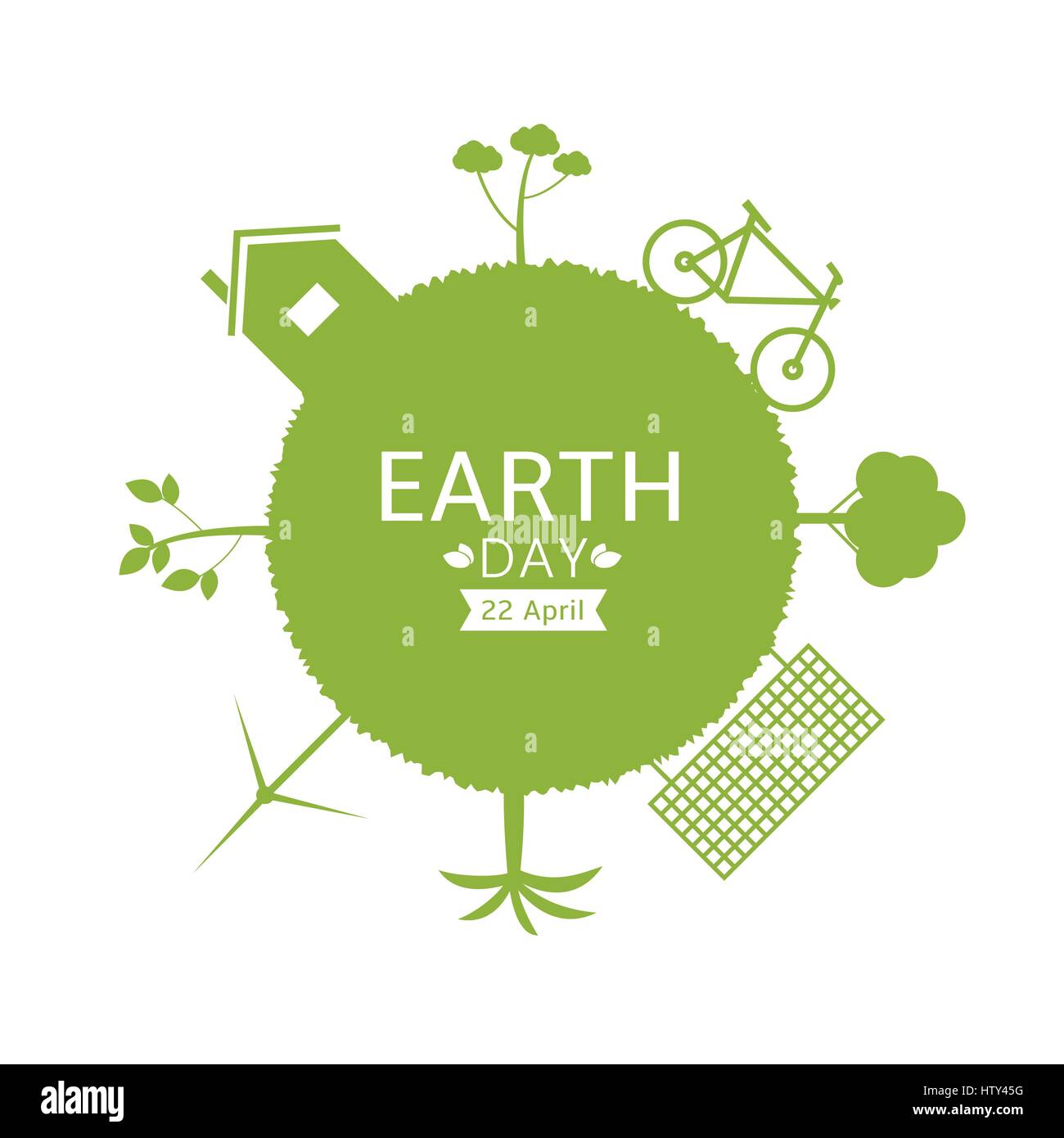 Earth day symbol Cut Out Stock Images & Pictures - Alamy
