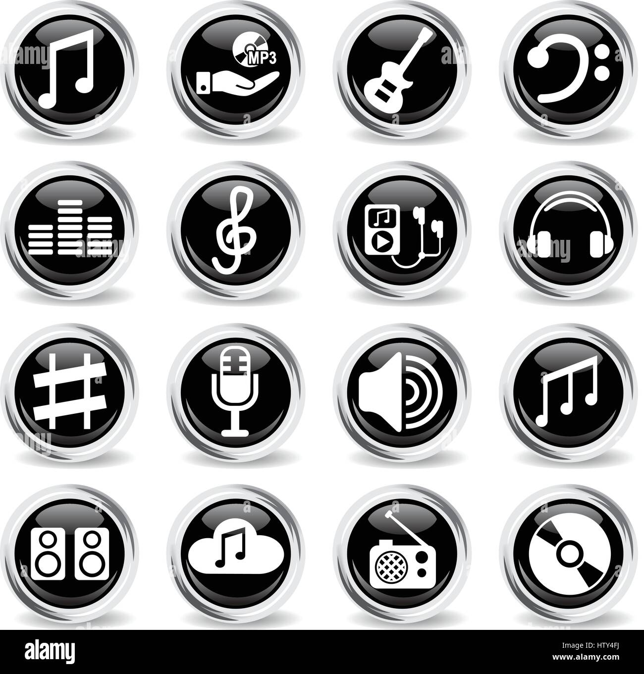 music web icons for user interface design Stock Vector Image & Art - Alamy