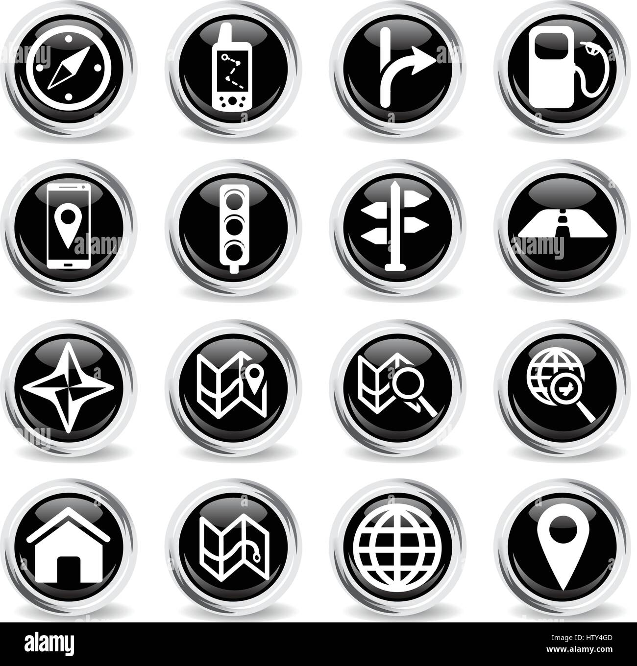 Navigation simply symbol for web icons and user interface Stock Vector ...