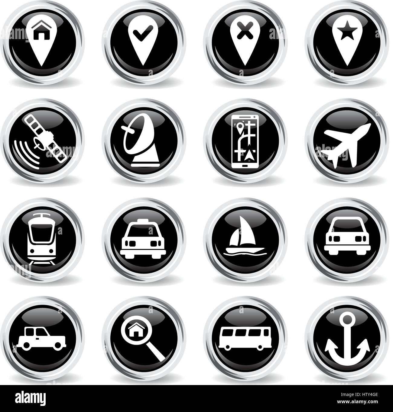 Navigation simply symbol for web icons and user interface Stock Vector ...