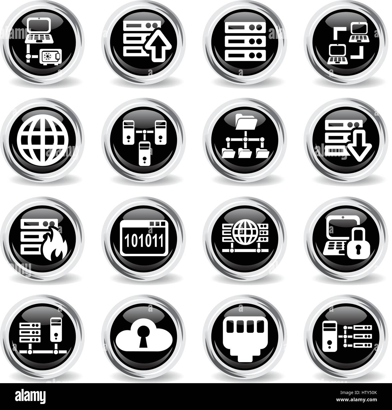 server web icons for user interface design Stock Vector Image & Art - Alamy